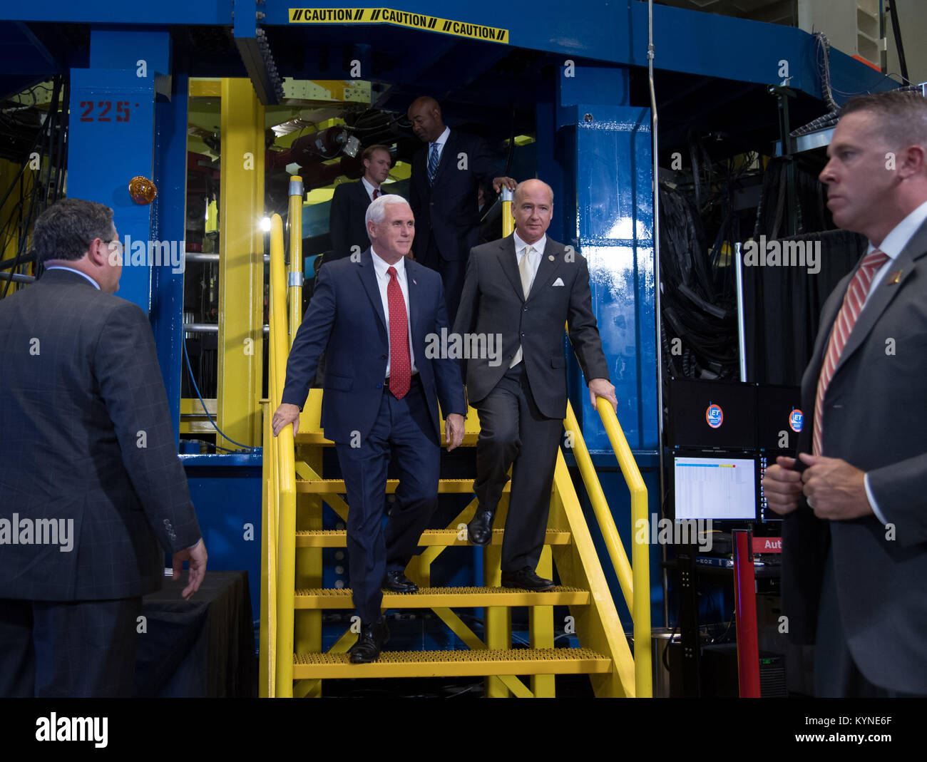 Vice President Mike Pence and Representative Robert Aderholt toured the ...