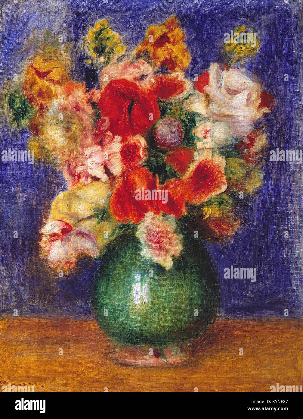 RENOIR Pierre-Auguste - Flower Bouquet Stock Photo - Alamy