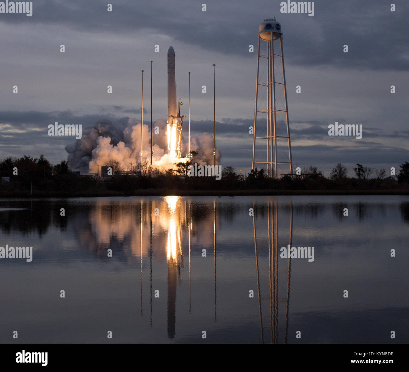 The Antares rocket, launched from NASA's Wallops Flight Facility ...