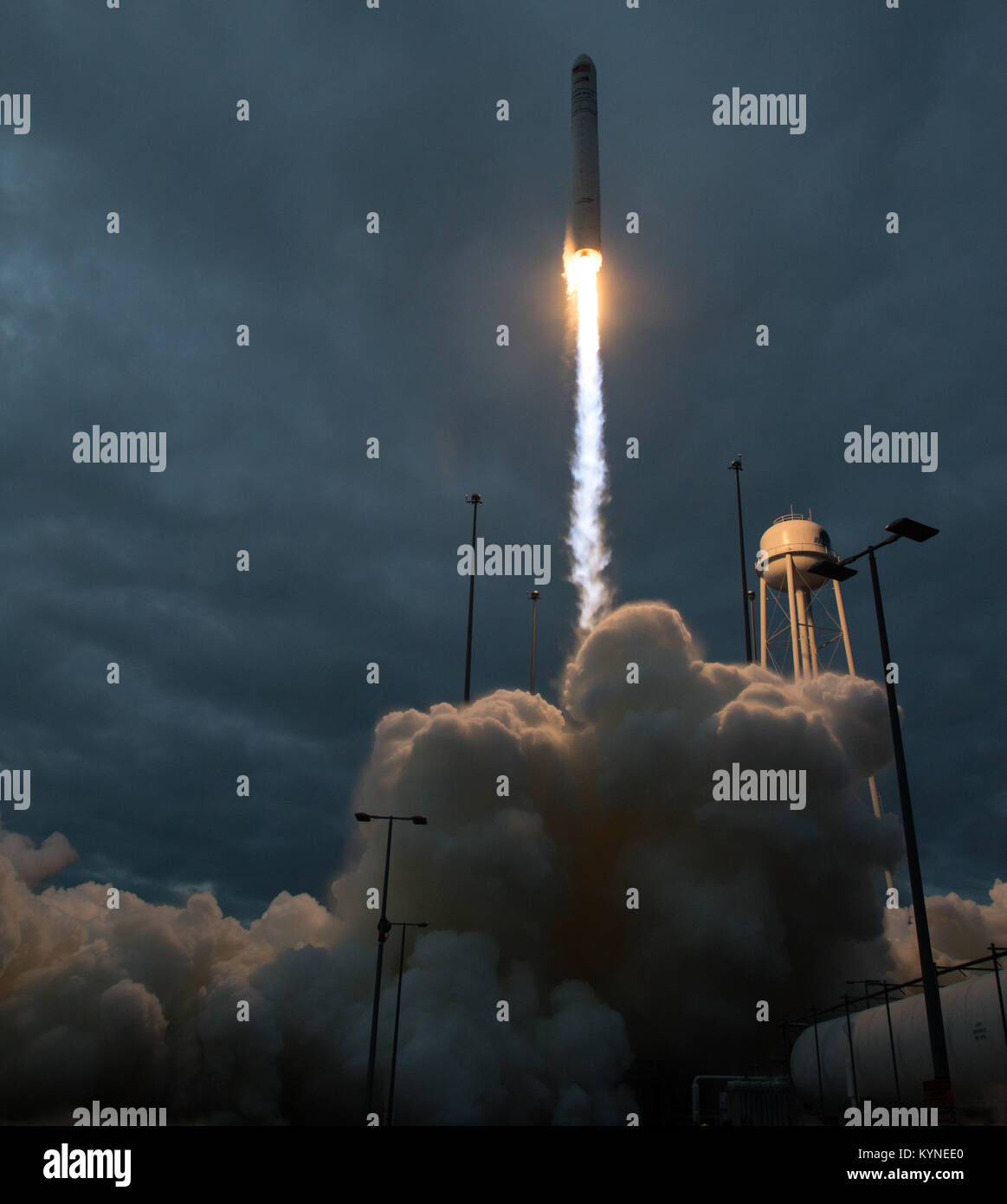 The Orbital ATK Antares rocket successfully launches with the Cygnus ...