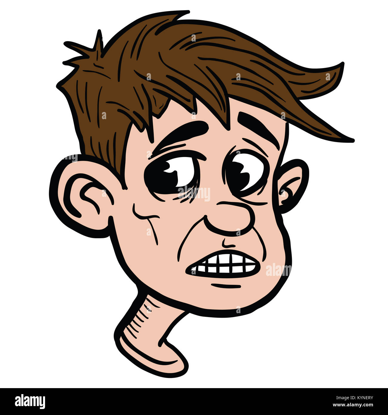 Scared Little Kid Drawing