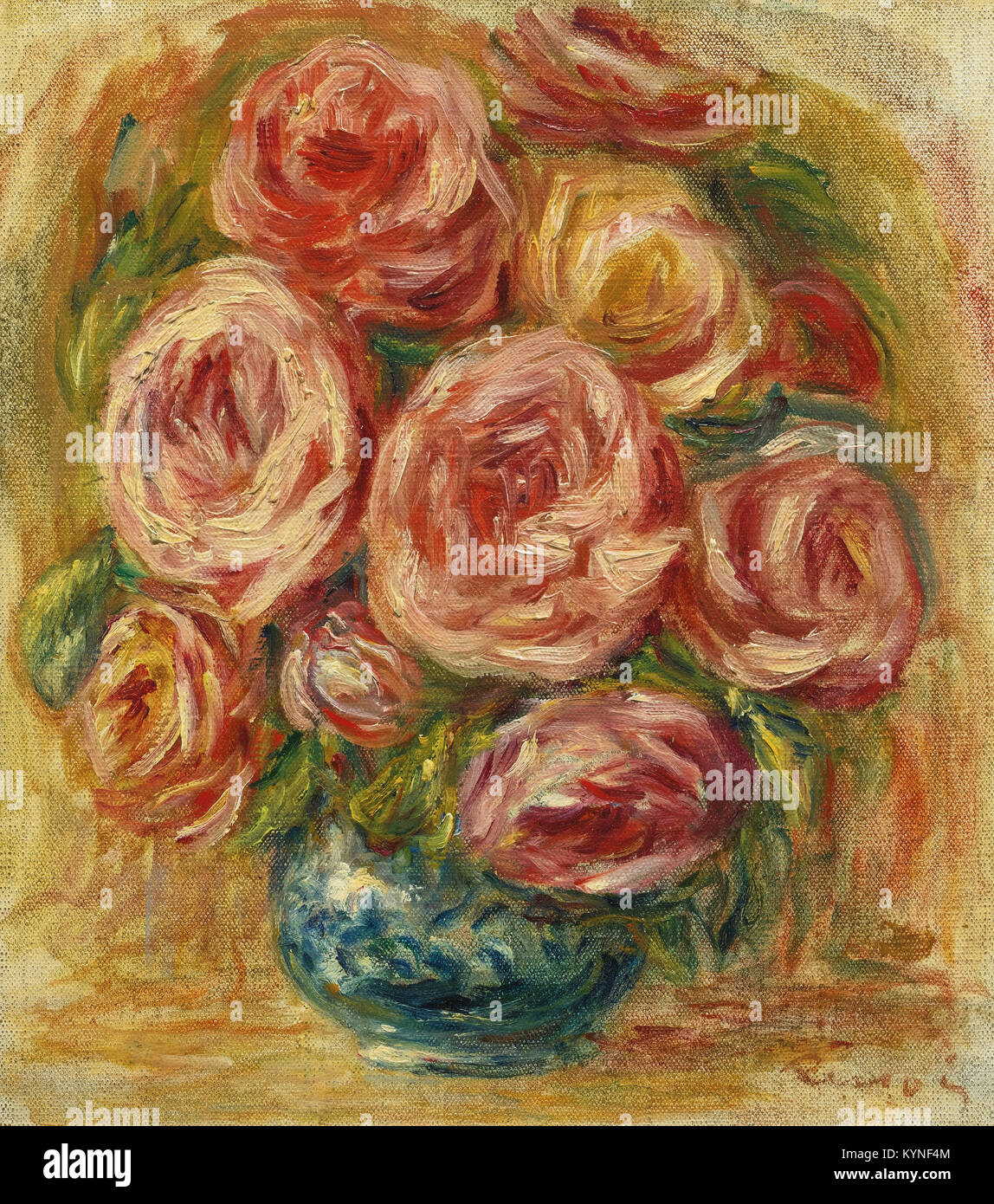 Pierre auguste renoir roses vase hi-res stock photography and images ...