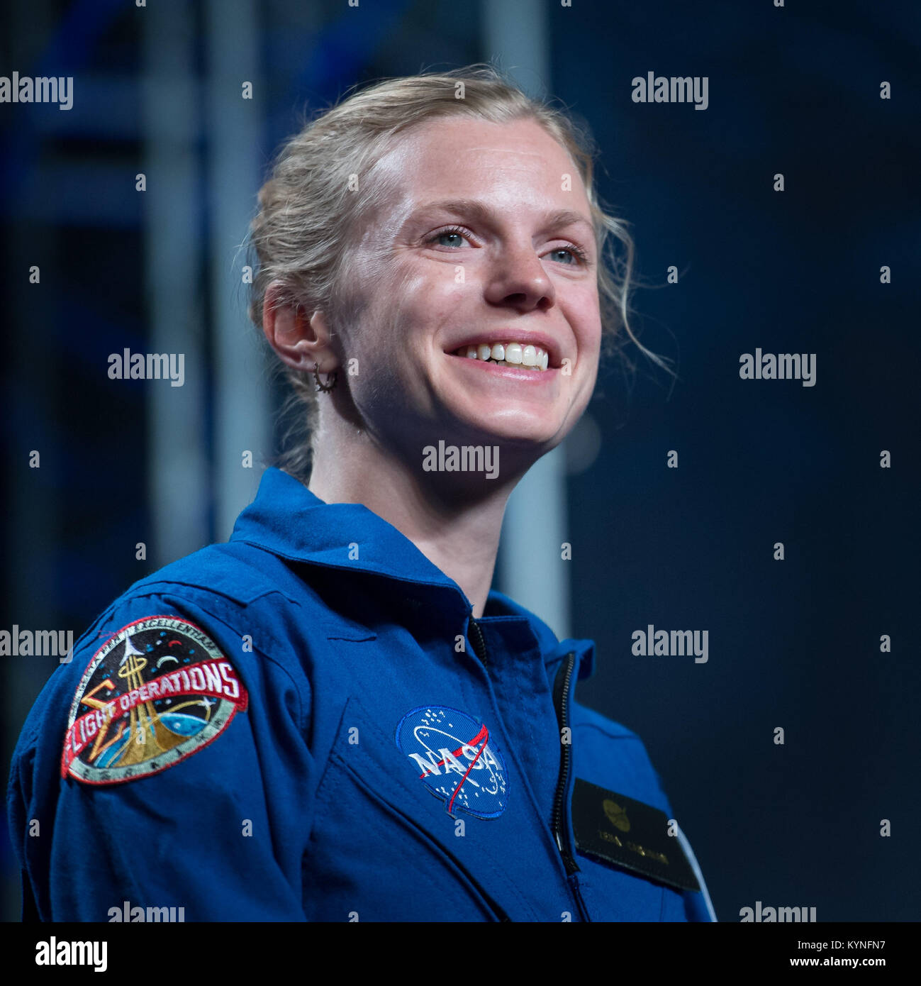 NASA astronaut candidate Zena Cardman is introduced at Johnson Space ...