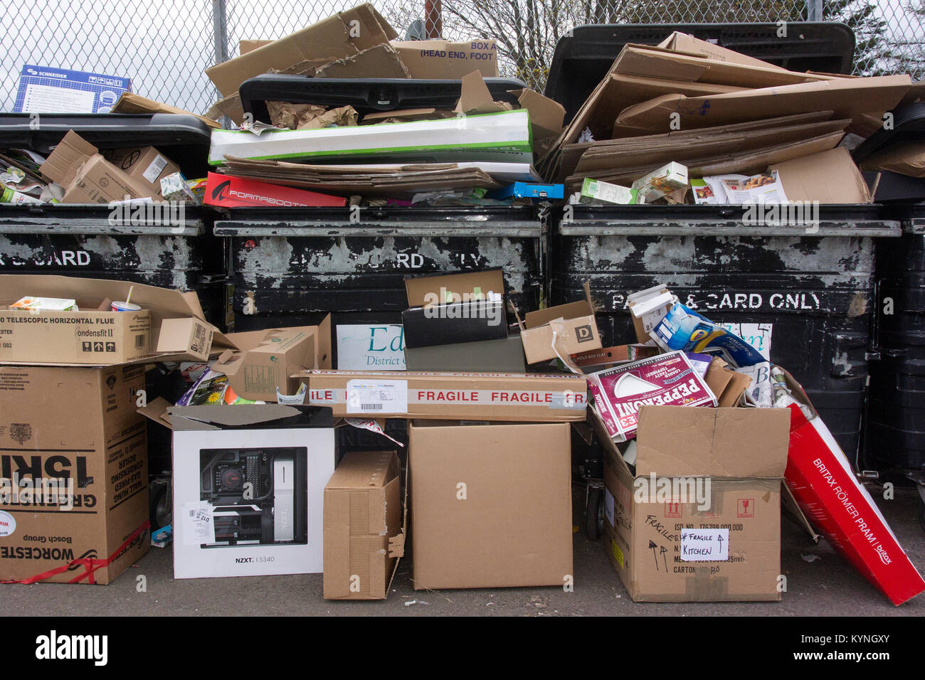 Overflow waste bins High Resolution Stock Photography and Images - Alamy