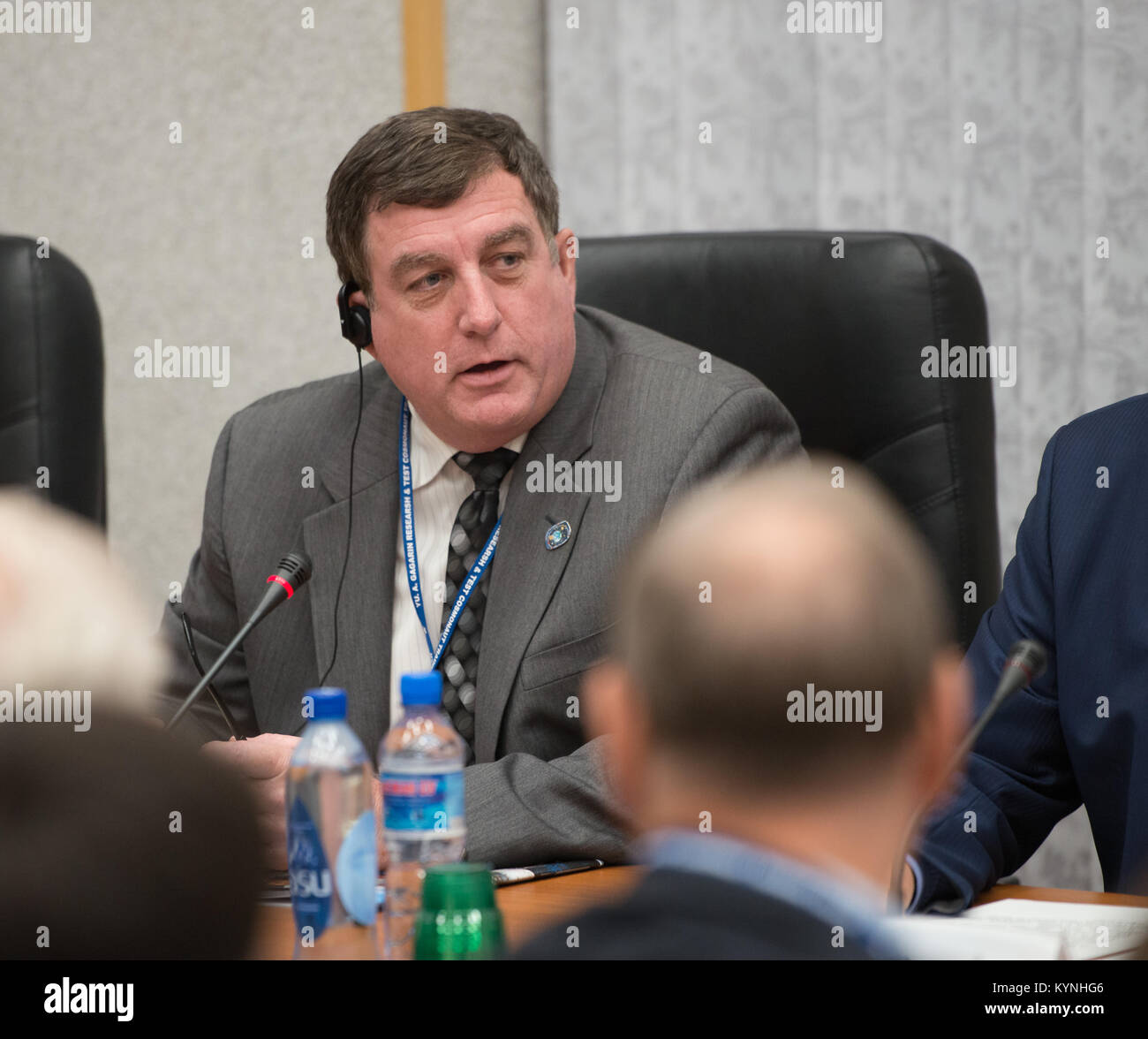 NASA's Kirk Shireman attends the Expedition 53 State Commission meeting ...