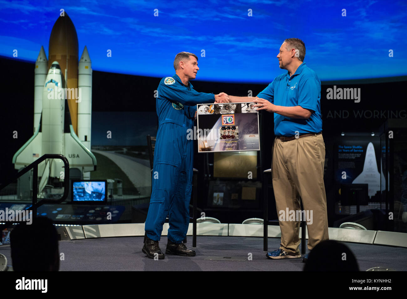 NASA astronaut Shane Kimbrough presented a montage of photos and a ...