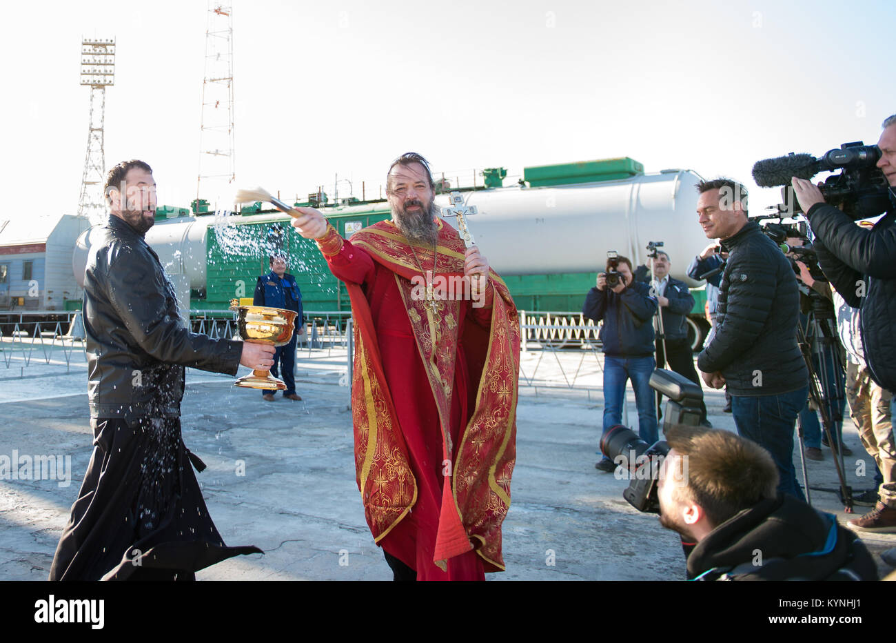 Astronaut Nasa Blessing Baikonur High Resolution Stock Photography and ...