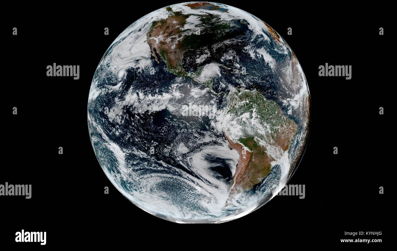 The GOES satellite captured a full-disk image of the solar eclipse from ...