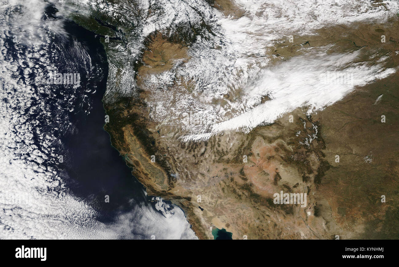 NASA satellites captured images of the ongoing wildfires in California ...