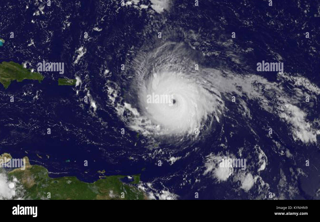 NASA's satellite imagery captured the intensification of Hurricane Irma ...
