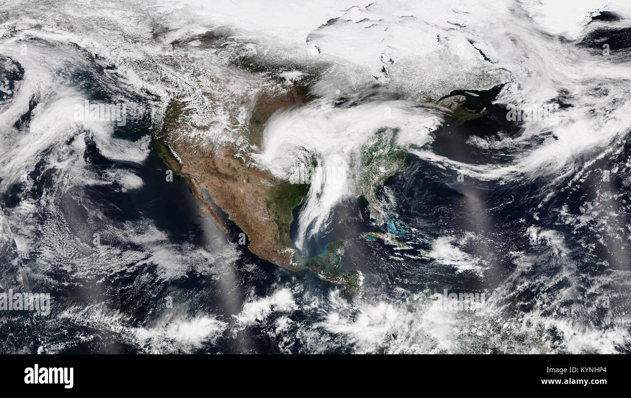 NASA satellite imagery captured severe weather patterns across the ...