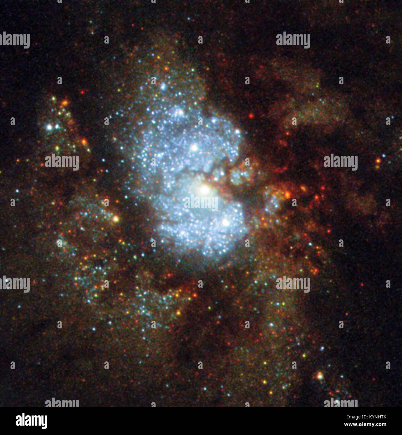 Hubble’s Hidden Galaxy 34939152954 o Stock Photo - Alamy