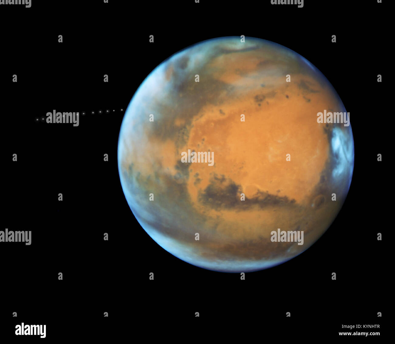 Mars Through Hubble