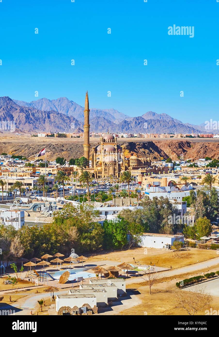 Al Sahaba mosque in Sharm El Maya district is one of the main landmarks ...