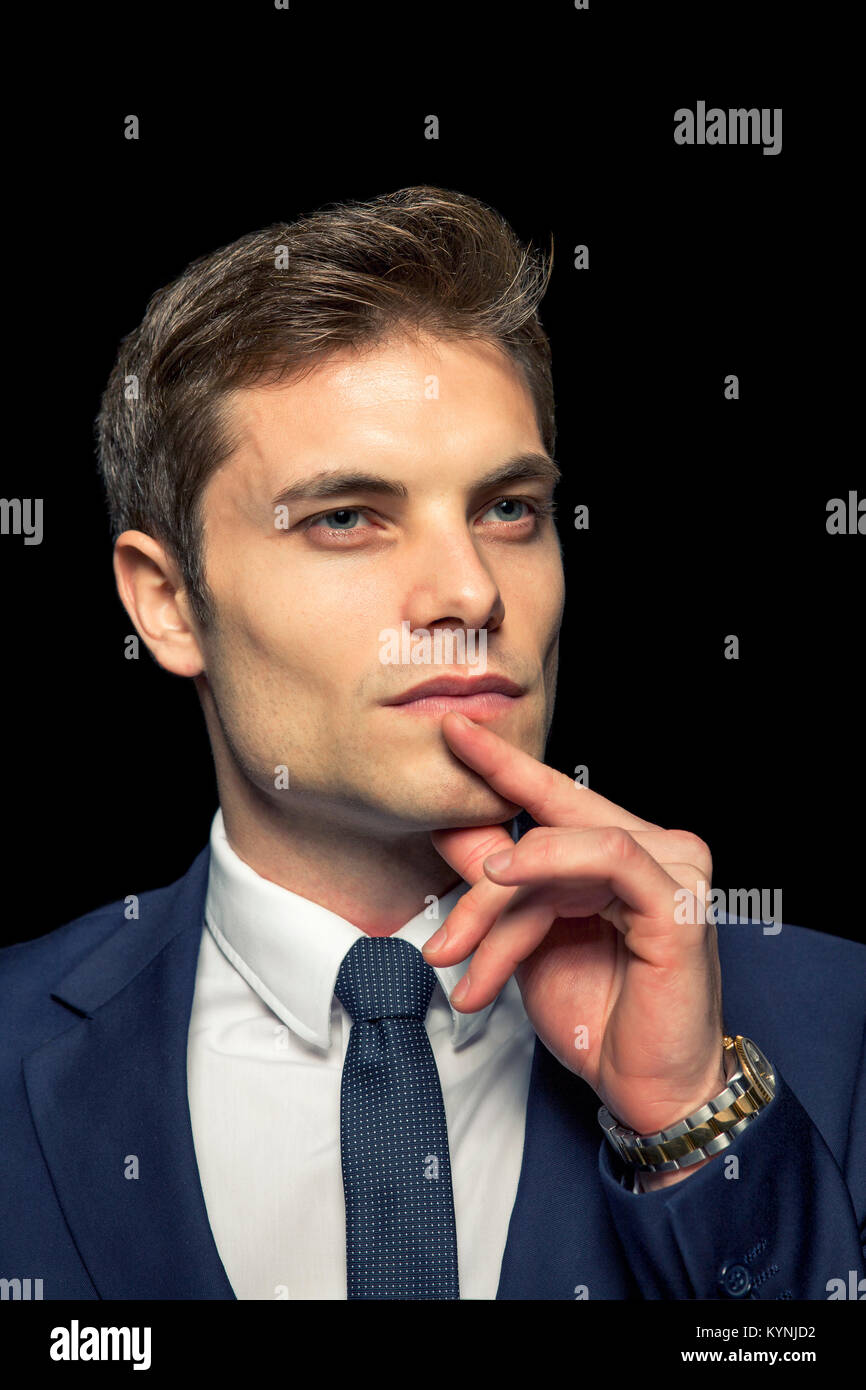 Man young confident handsome hi-res stock photography and images - Alamy