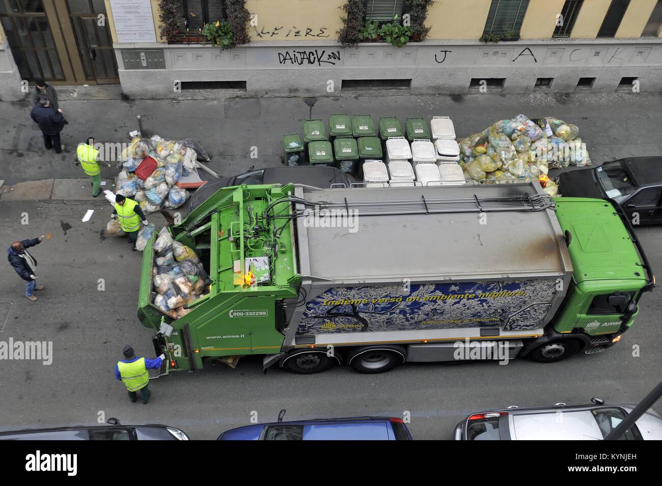 Milan, Italy, AMSA (Milan Company for Environmental Services), waste ...