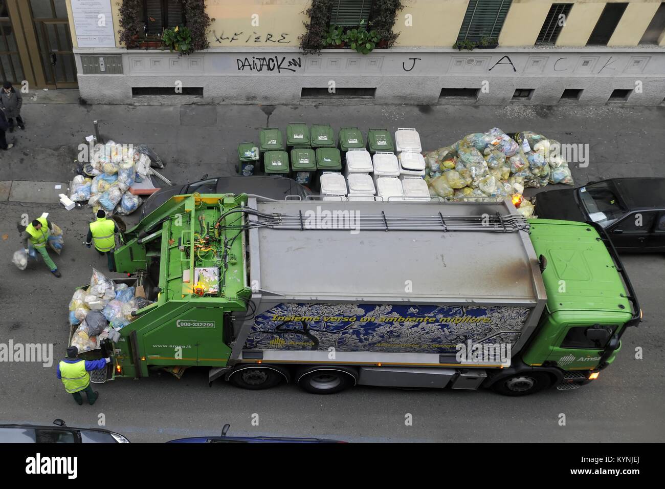 Milan, Italy, AMSA (Milan Company for Environmental Services), waste ...