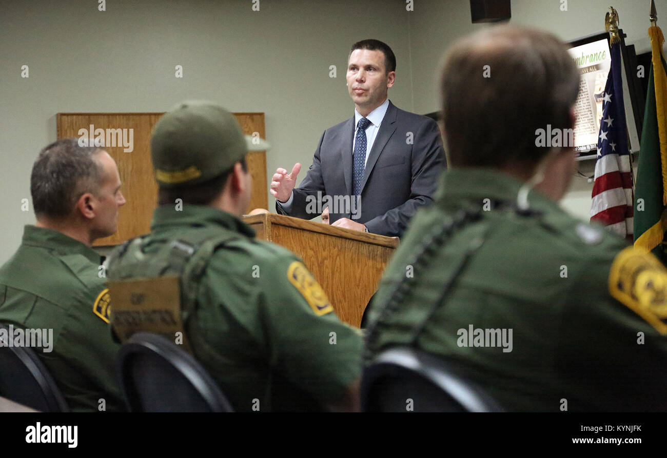 Acting CBP Commissioner Kevin McAleenan held a townhall meeting with ...