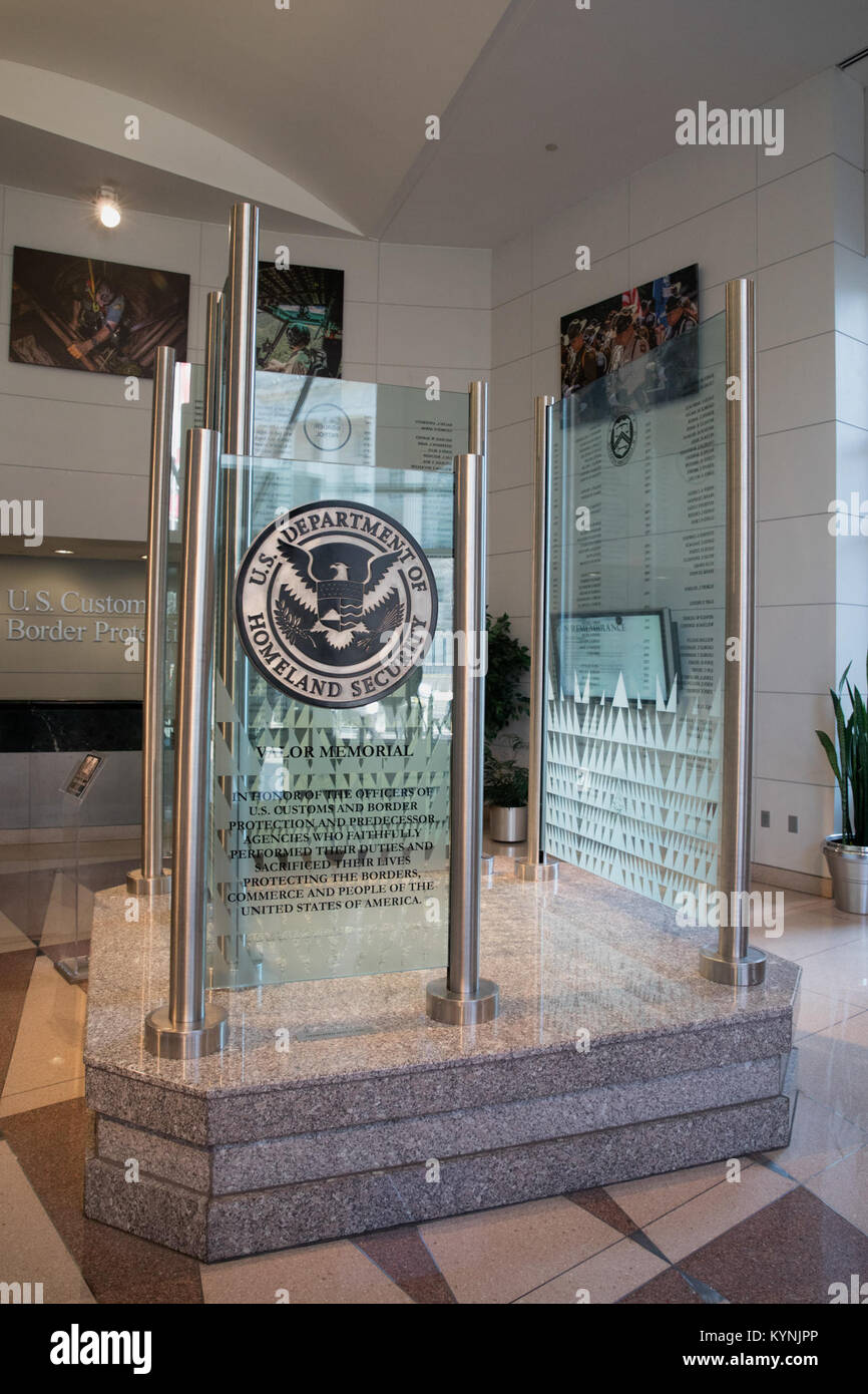 The U.S. Customs and Border Protection Valor Memorial, located at CBP ...