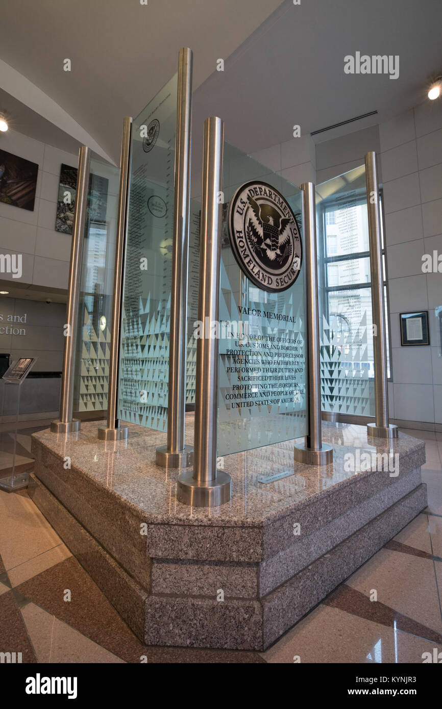 The CBP Valor Memorial, located at the U.S. Customs and Border ...