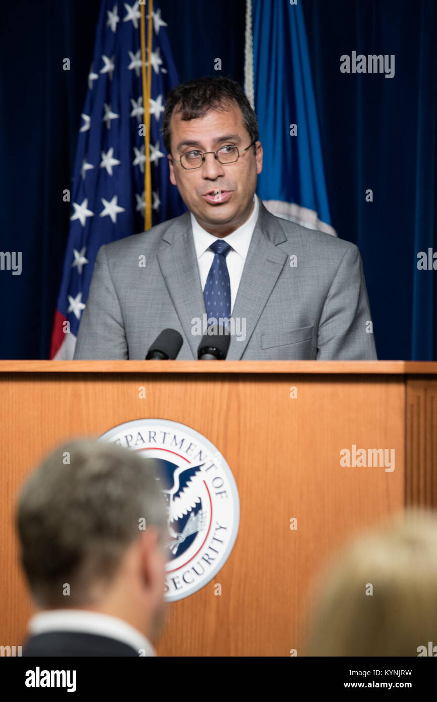 The Department of Homeland Security hosted a press briefing to announce ...