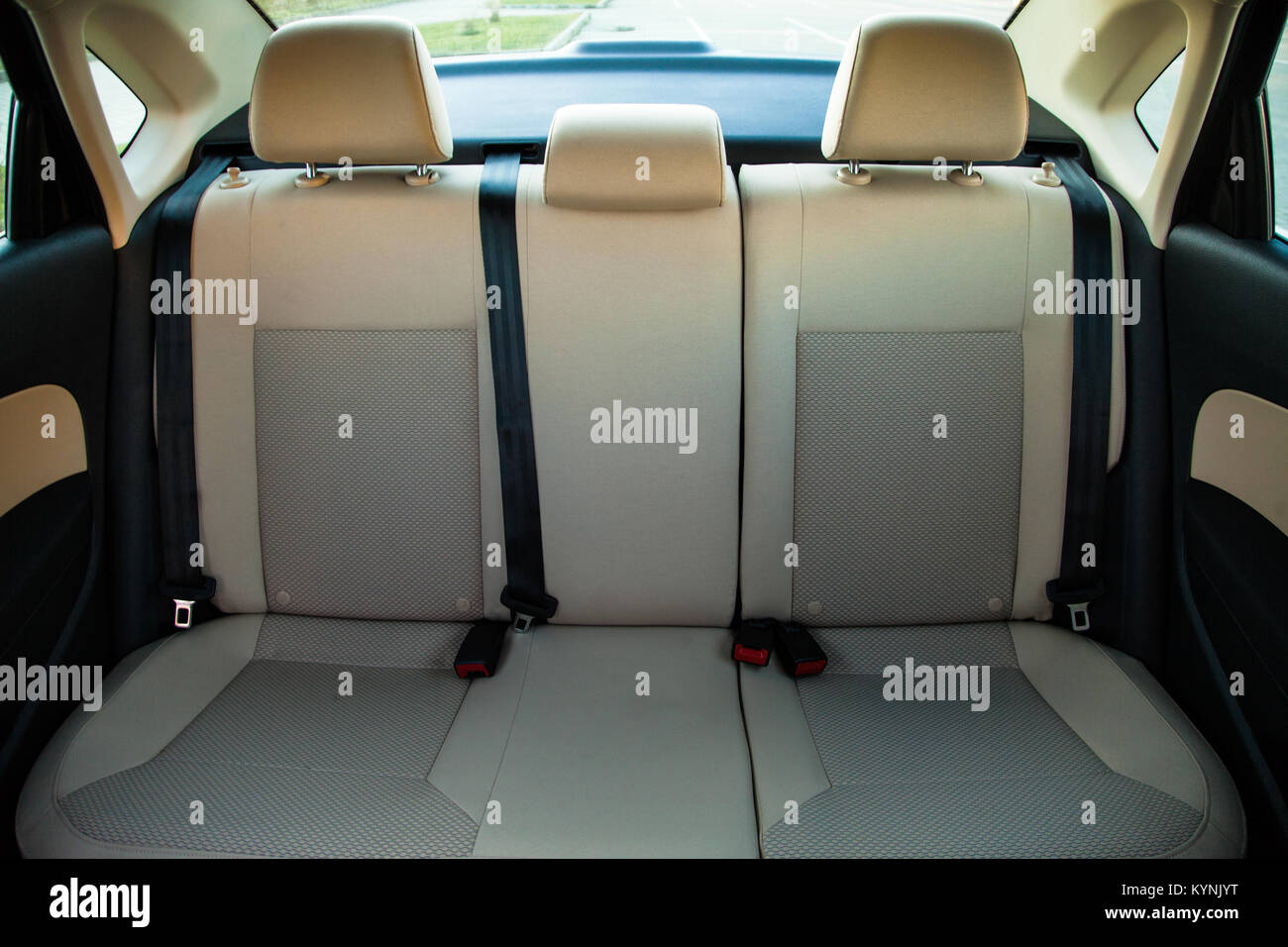 Back passenger seats in a modern car Stock Photo - Alamy