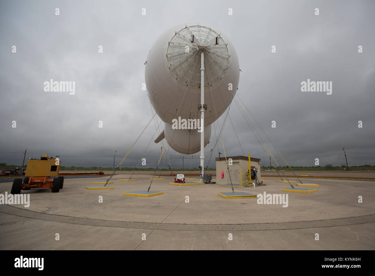 Eagle Pass, TX - The Tethered Aerostat Radar System (TARS) is low-level ...