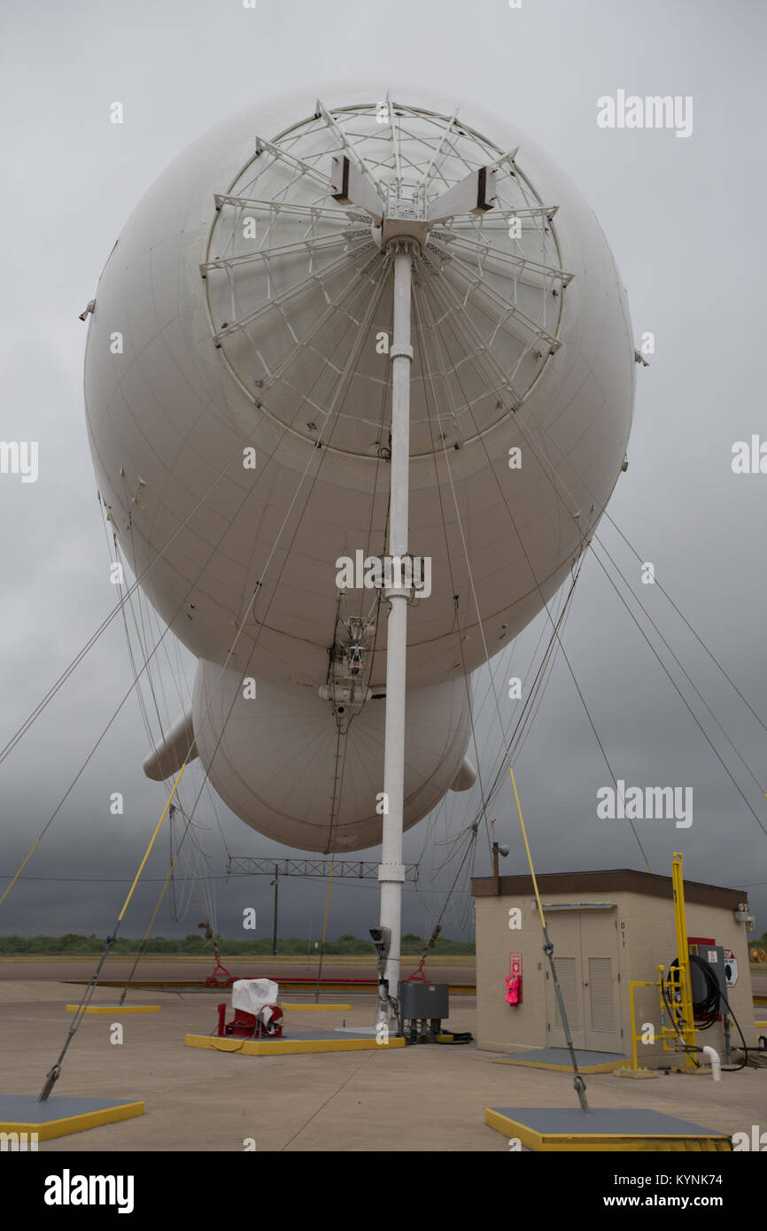 The Tethered Aerostat Radar System (TARS) in Eagle Pass, Texas ...