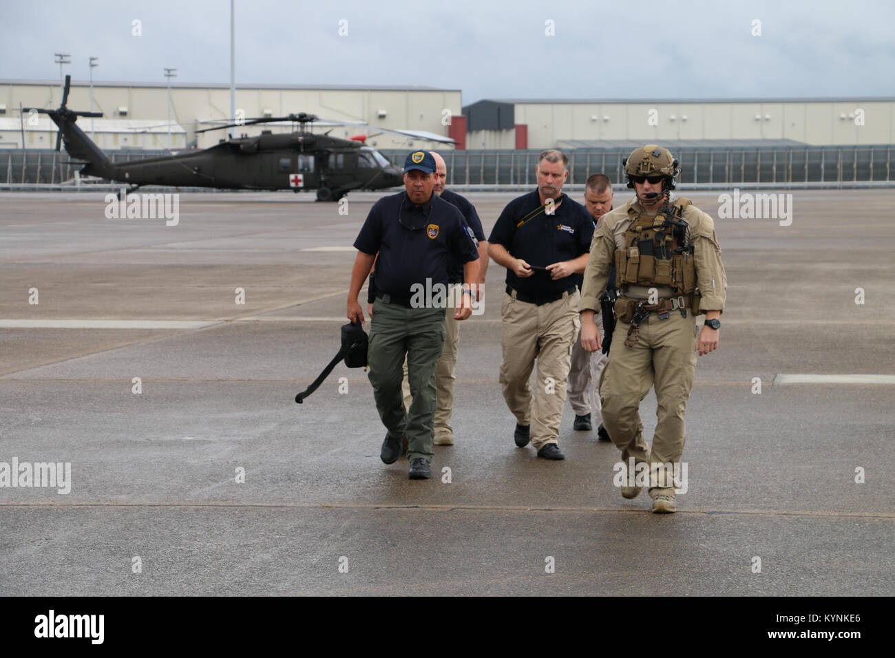An AMO agent briefs members of the Calcasieu Parish Sheriff's Office ...