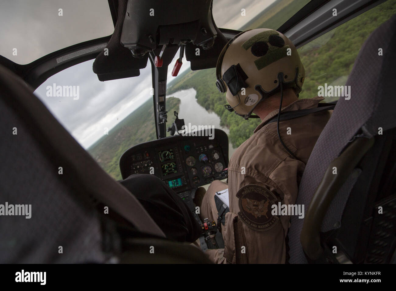 In flight, a U.S. Customs and Border Protection Air and Marine ...