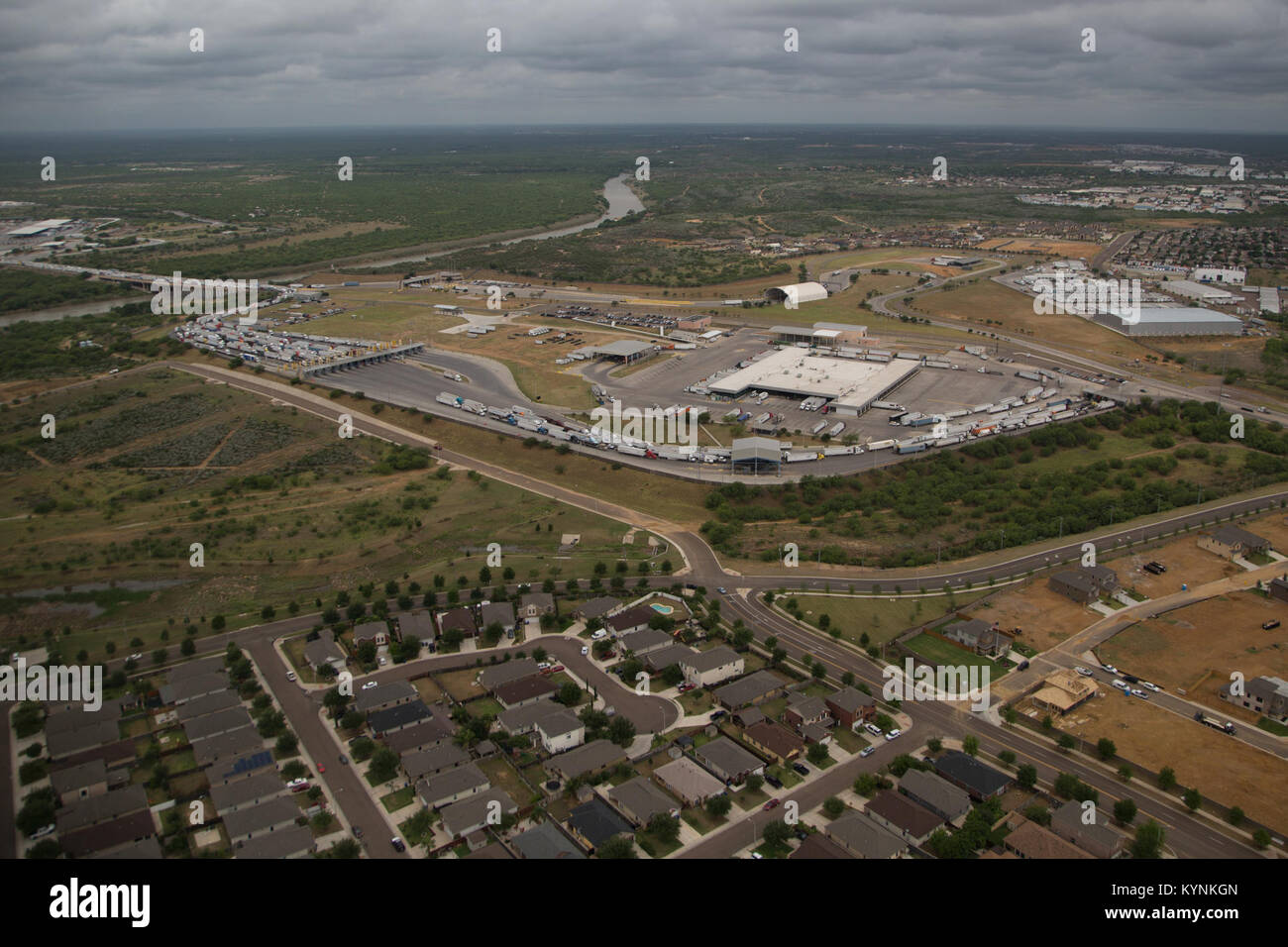 U S Customs And Border Protection Check Trucks Inbound To The United