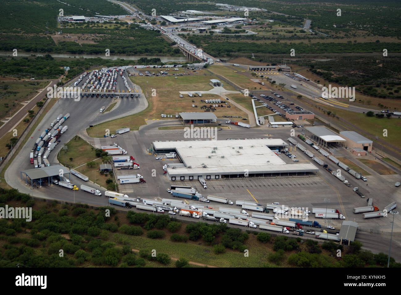 U S Customs And Border Protection Check Trucks Inbound To The United