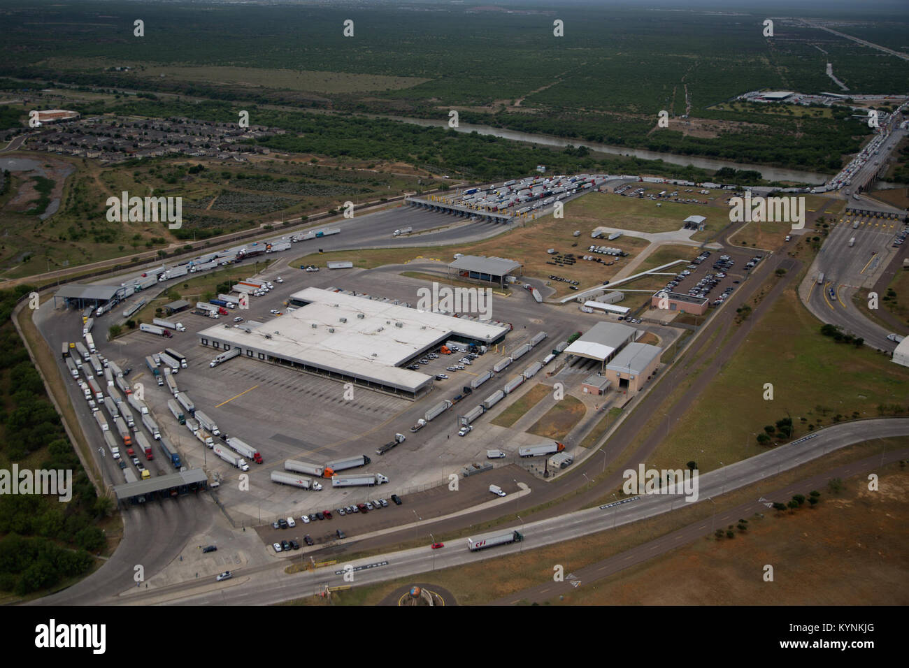 U S Customs And Border Protection Check Trucks Inbound To The United
