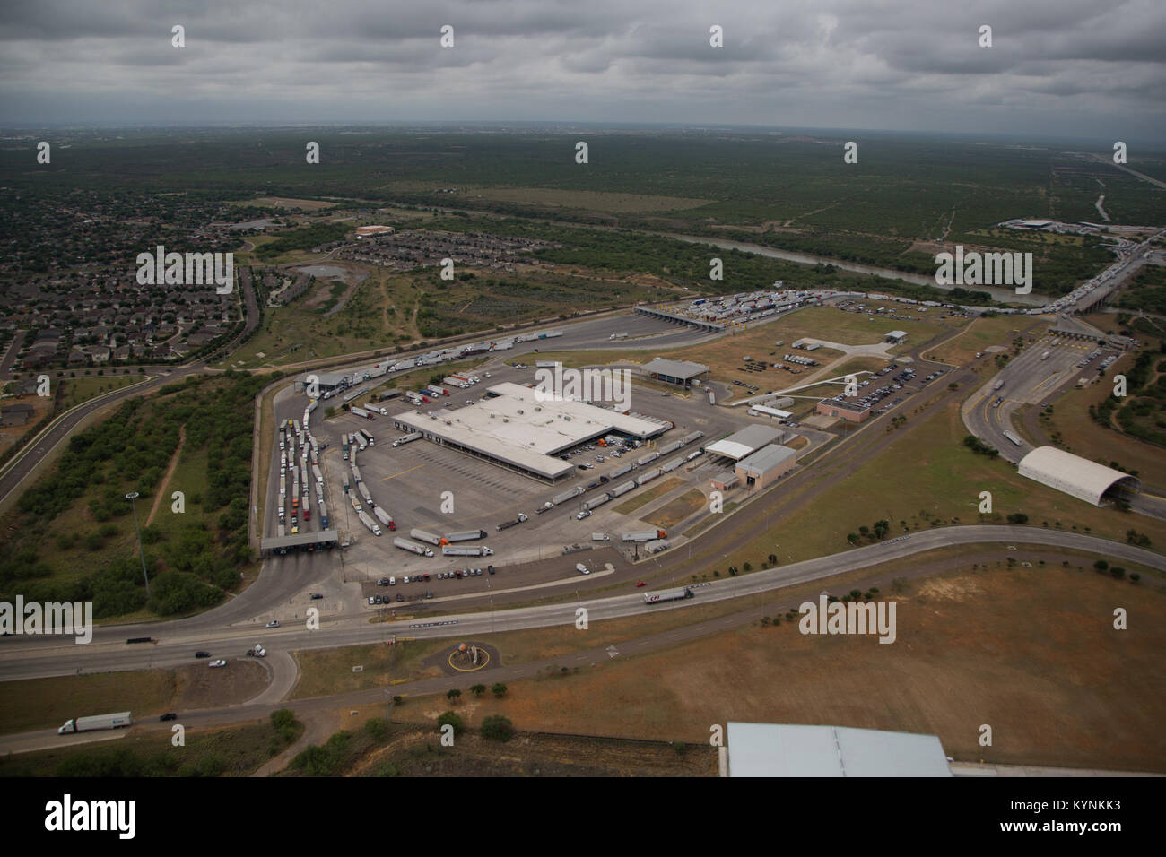 U S Customs And Border Protection Check Trucks Inbound To The United