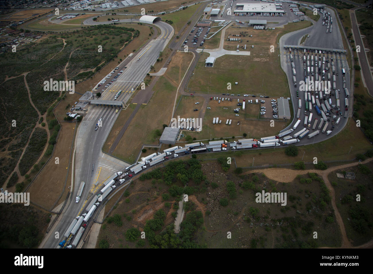 U S Customs And Border Protection Check Trucks Inbound To The United