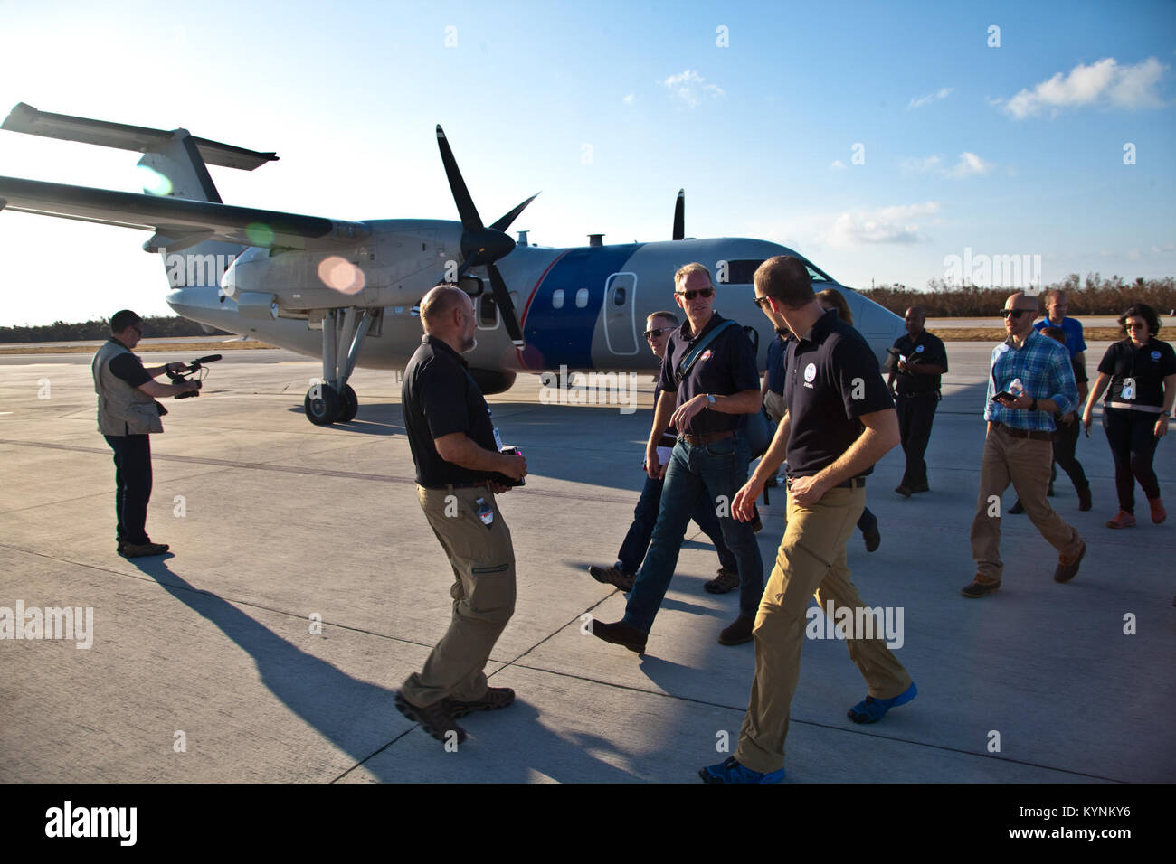 FEMA Administrator Brock Long arrived at Marathon International Airport ...