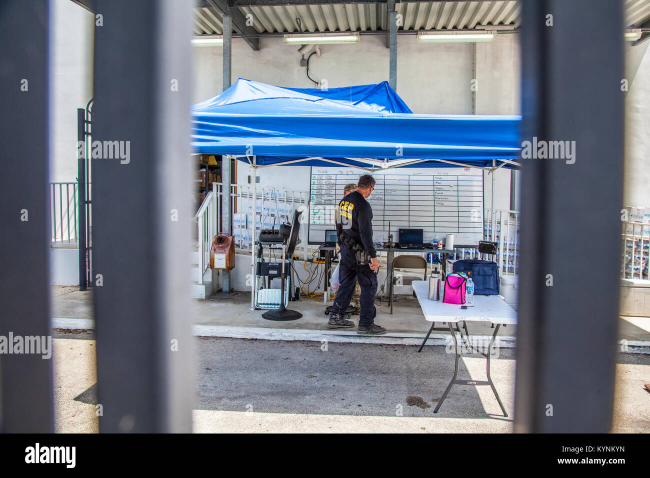 U.S. Customs and Border Protection set up a fully operational incident ...