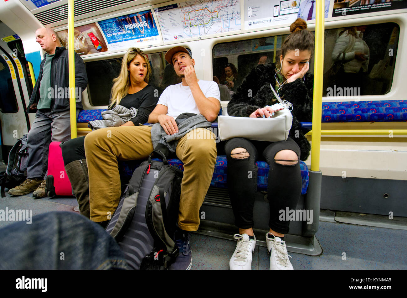 People Sitting On Underground Train High Resolution Stock Photography ...