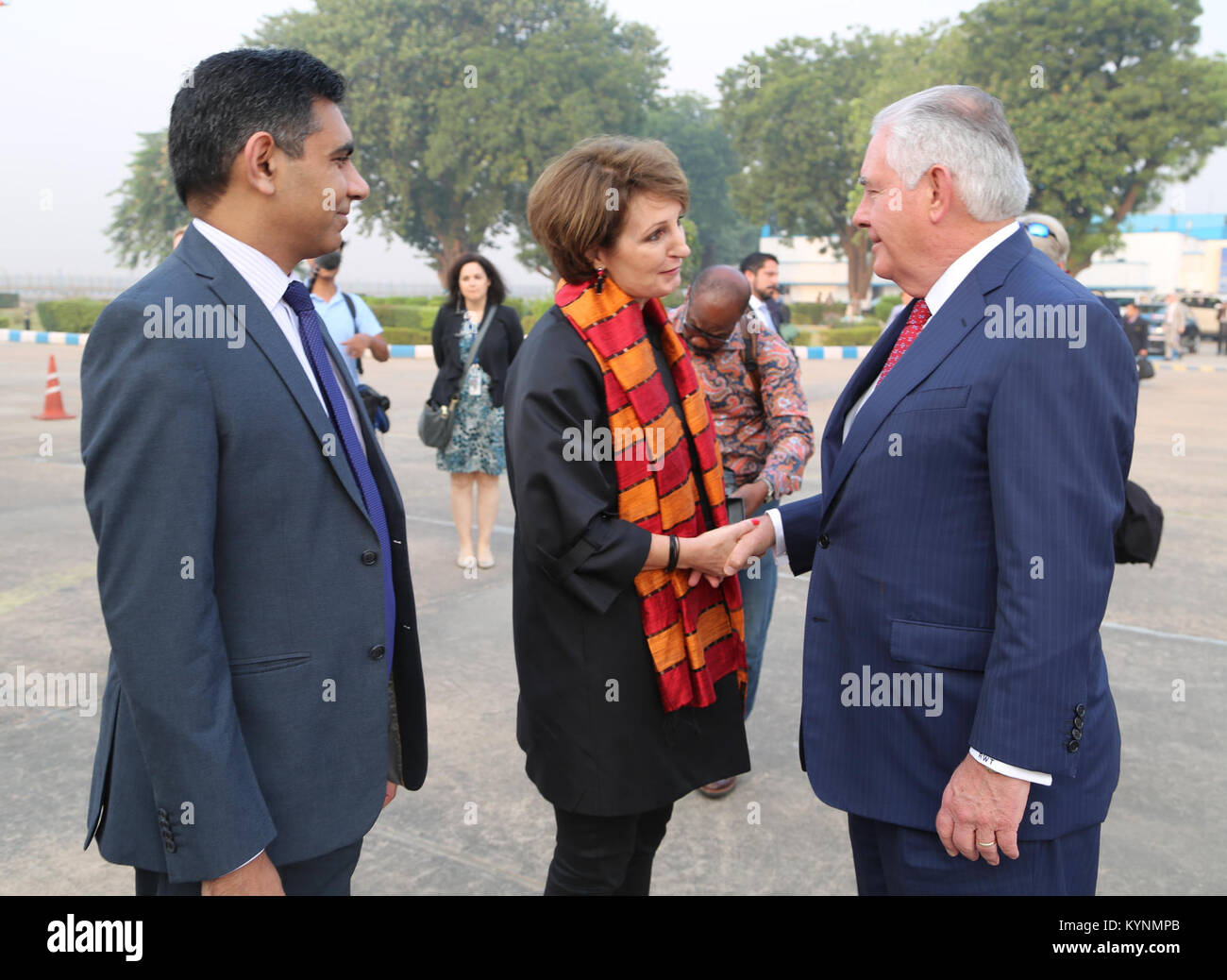 On October 25, 2017, Secretary Rex Tillerson bids farewell to U.S ...