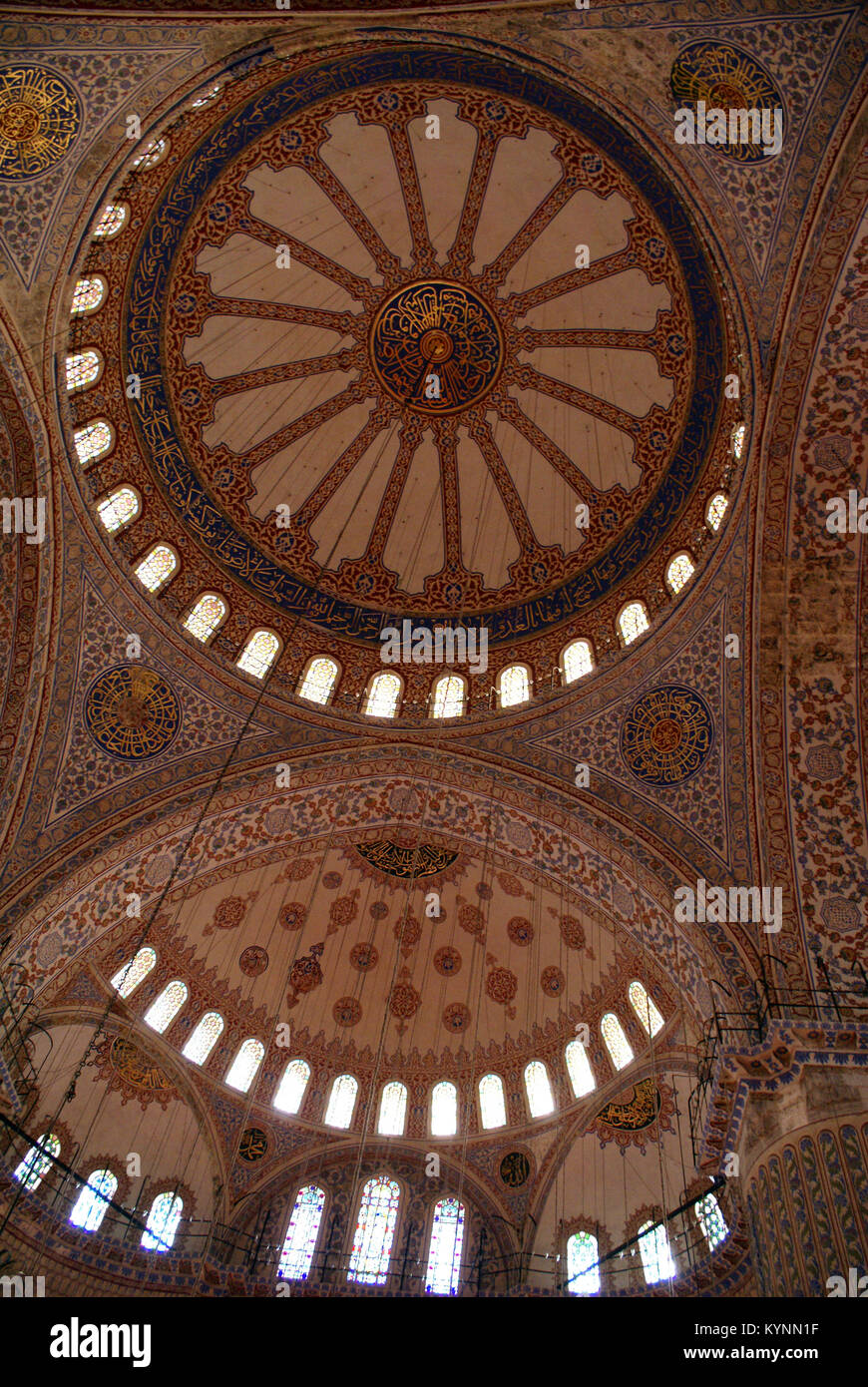 Dome inside Blue mosque in Istanbul, Turkey Stock Photo - Alamy