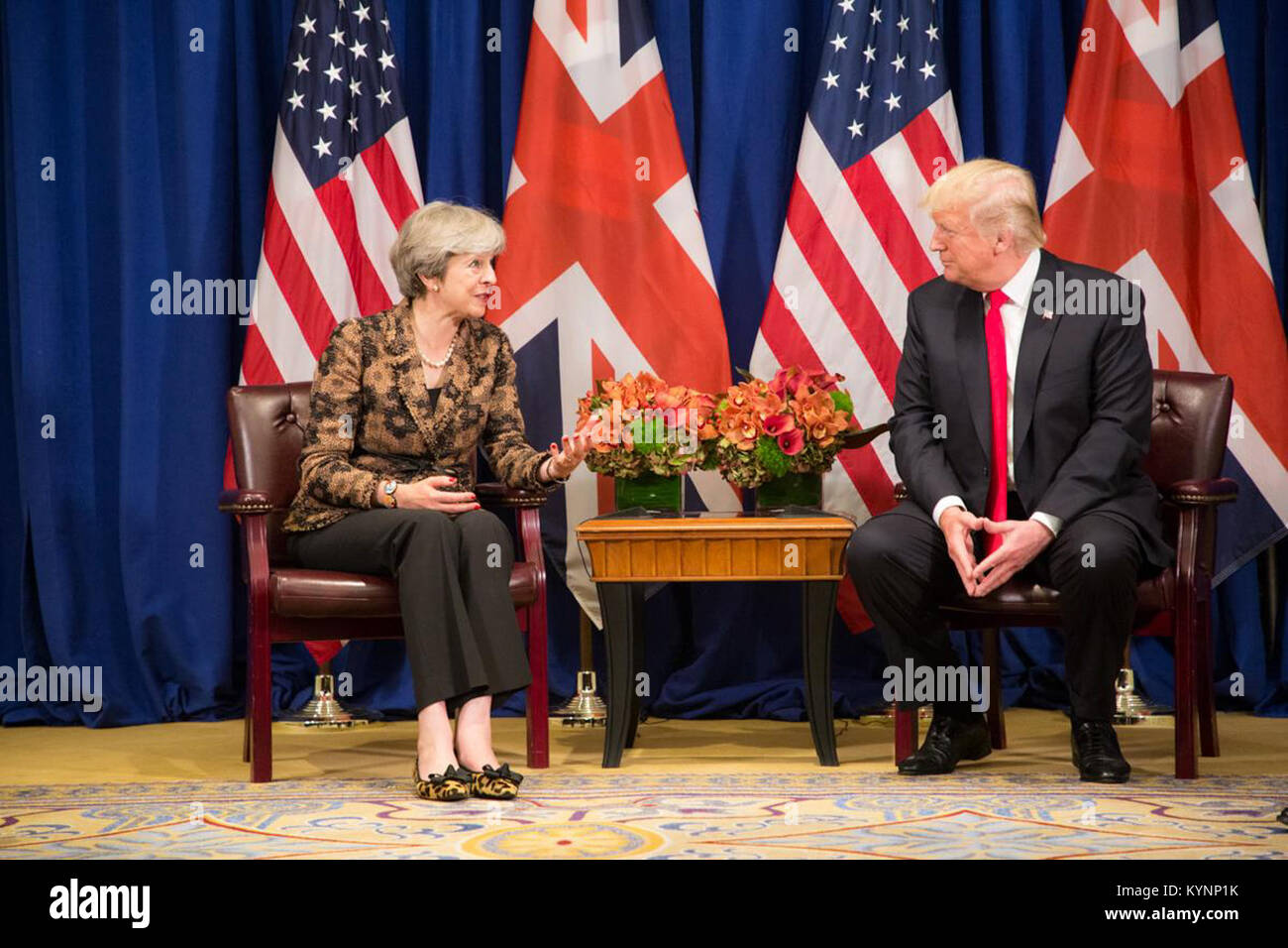 Trump theresa may white house hi-res stock photography and images - Alamy
