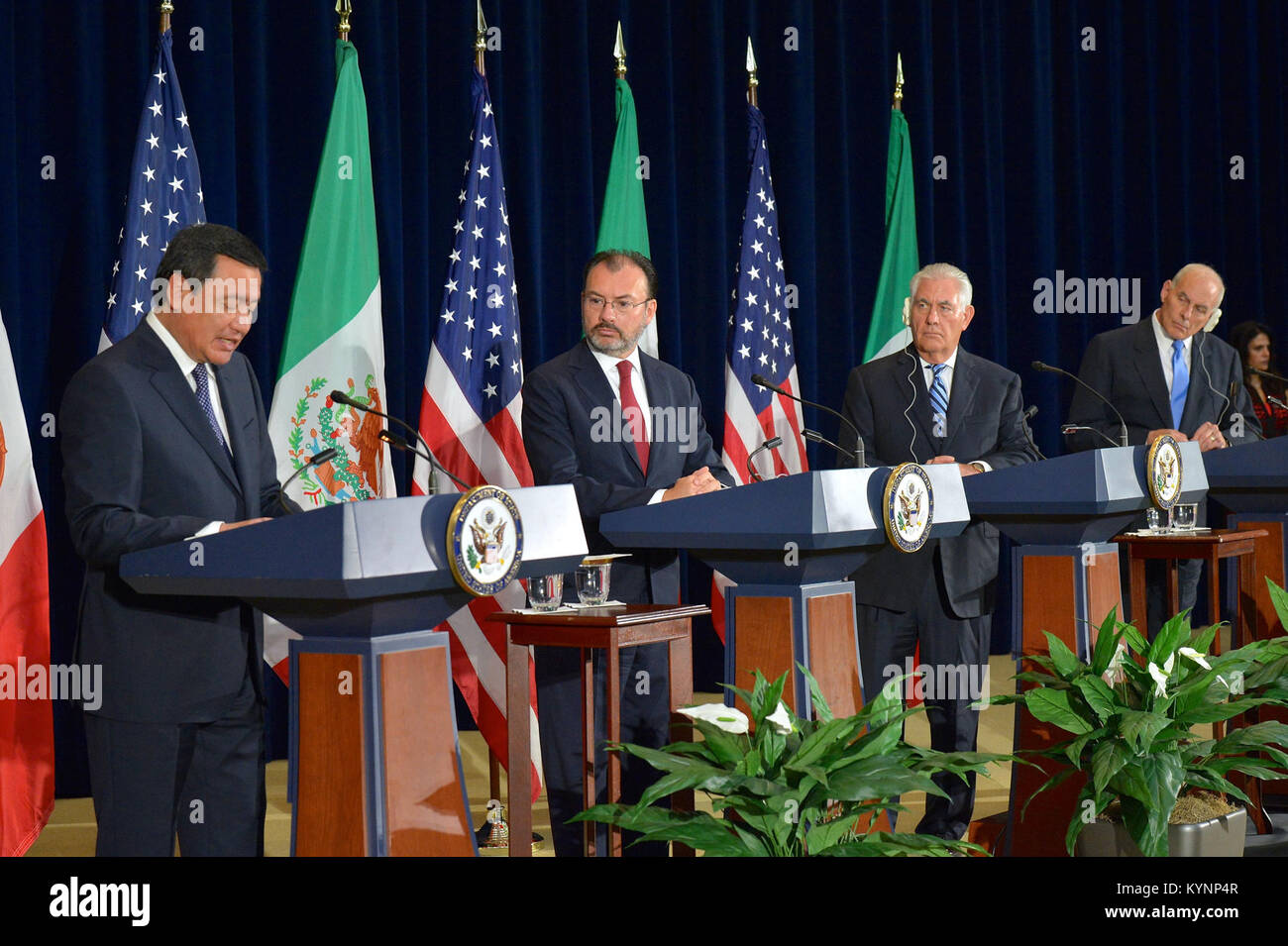U.S. officials, including Secretary Rex Tillerson and Secretary John F ...