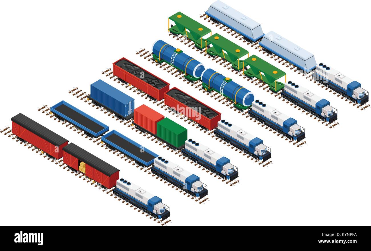 Isometric Train Stock Photos & Isometric Train Stock Images - Alamy