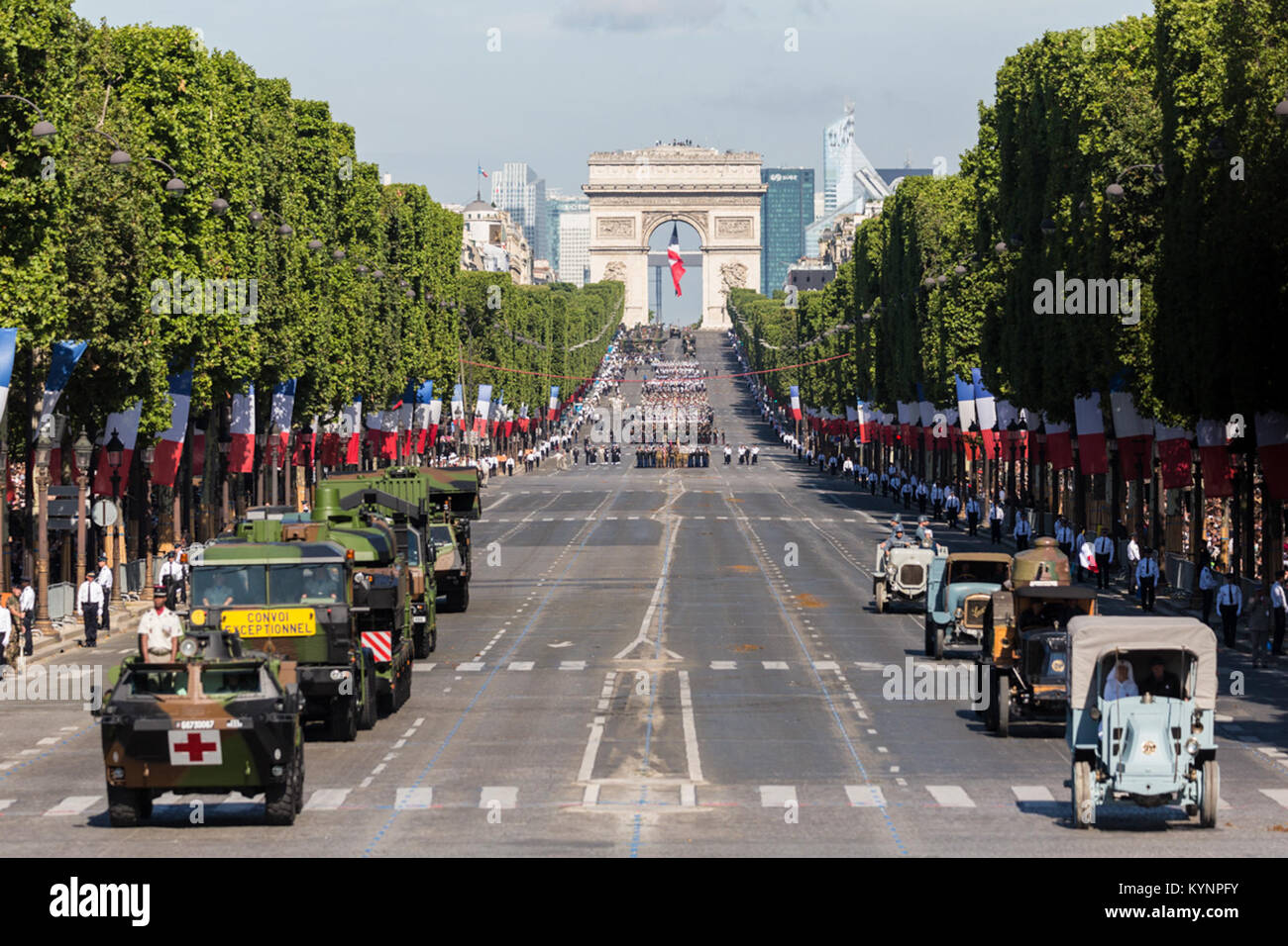 President Donald Trump attends the French National Day Parade on July ...