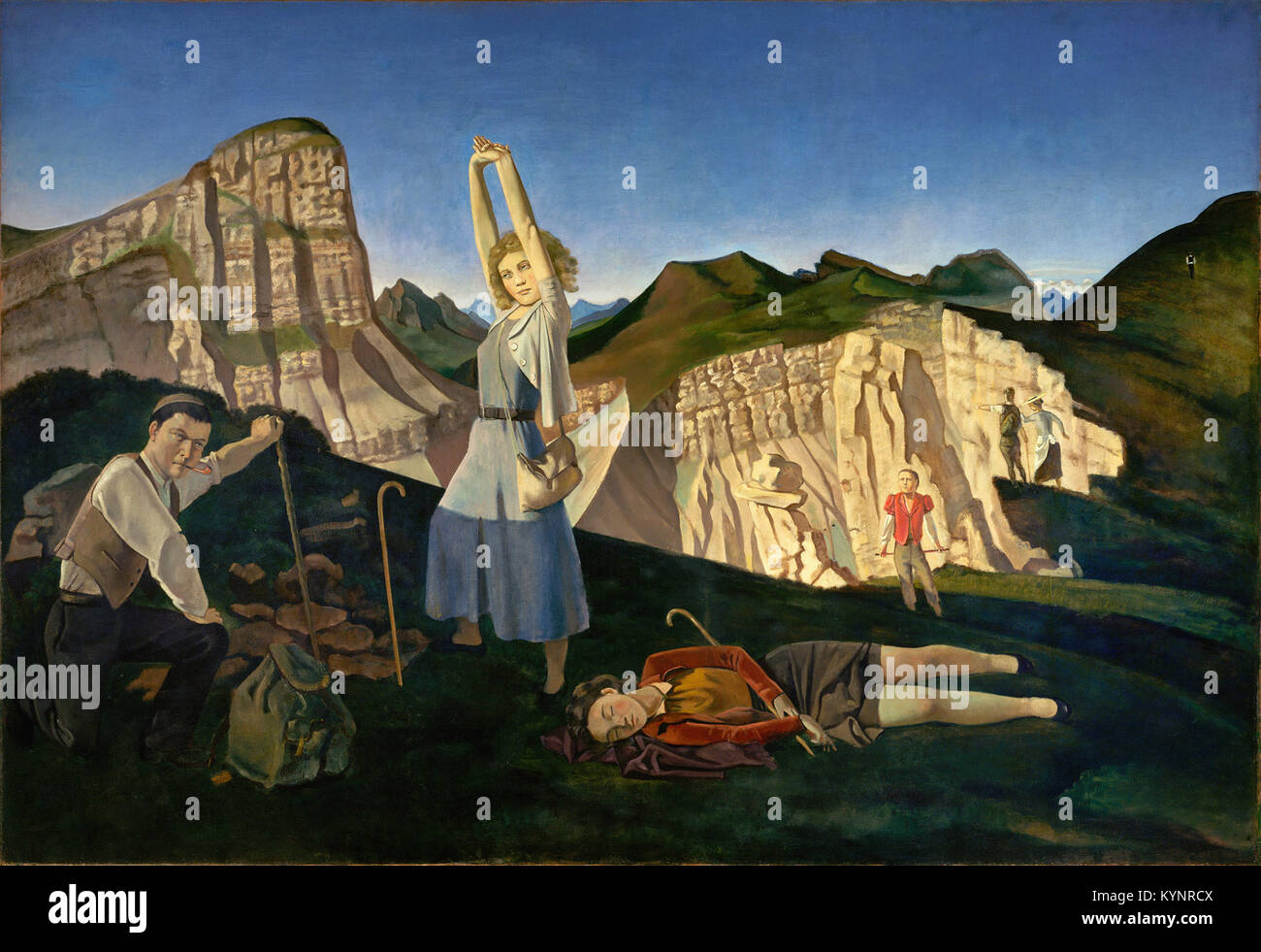 Balthus - The Mountain - 1982 Stock Photo - Alamy