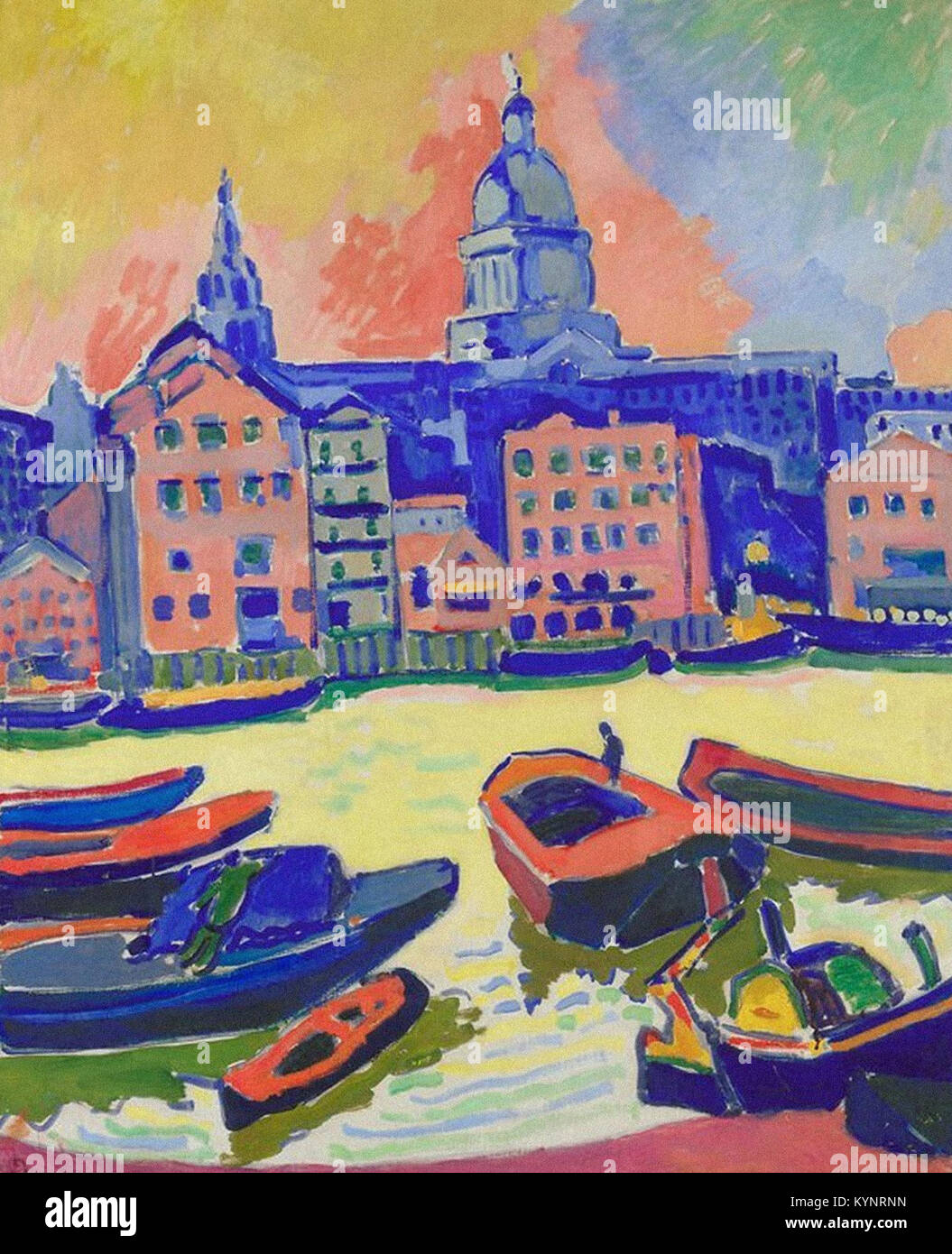 André Derain London - St. Paul's Cathedral Seen from the Thames Stock ...