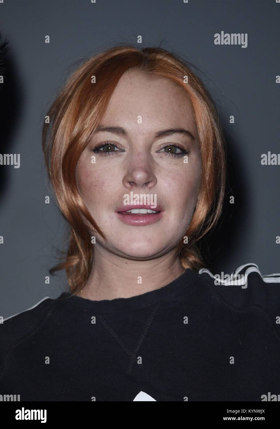 Brooklyn, NY, USA. 14th Jan, 2018. Lindsay Lohan in attendance for ...