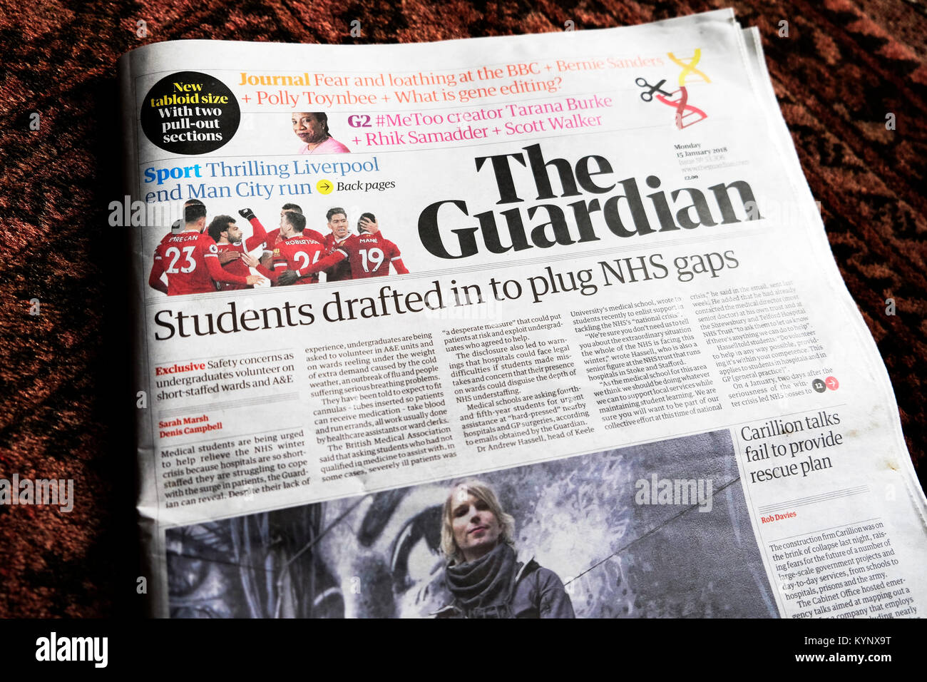 Guardian headline font hi-res stock photography and images - Alamy