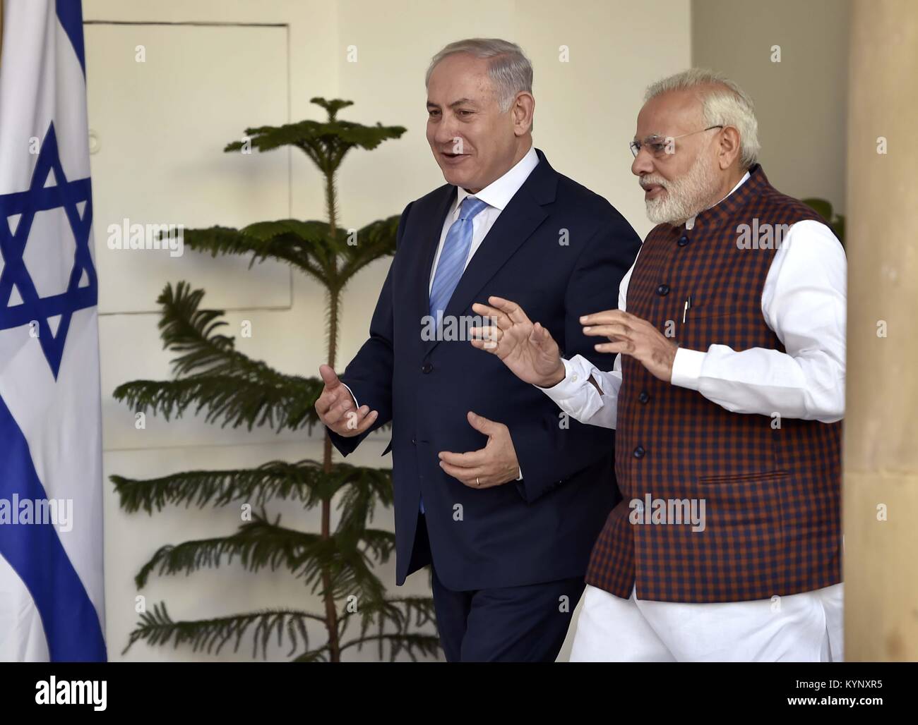 NEW DELHI, INDIA - JANUARY 15: Indian Prime Minister Narendra Modi and ...