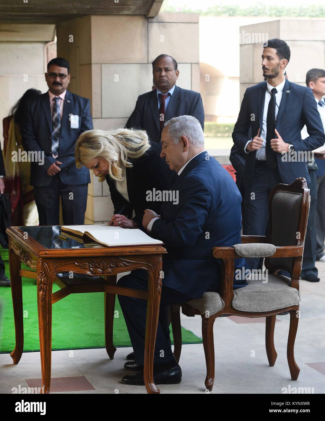NEW DELHI, INDIA - JANUARY 15: Israeli Prime Minister Benjamin ...
